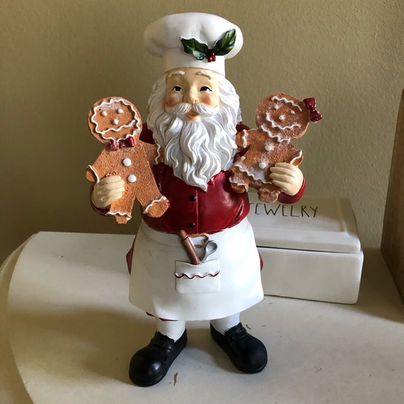 Holiday | New Vintage Retro Christmas Santa Gingerbread Resin Statue ...